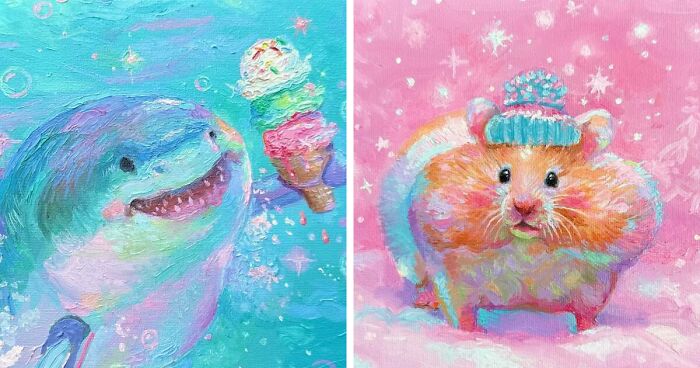 37 Whimsical And Very Cute Portraits Of Animals By This Artist