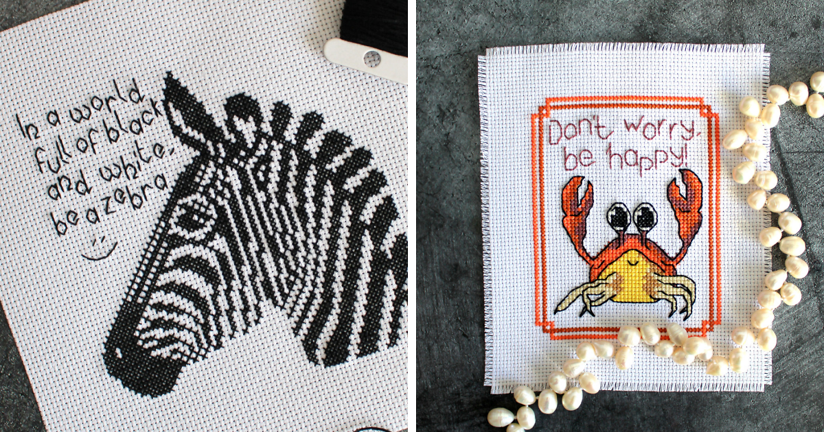 My 22 Cross Stitch Patterns That Are Suitable For Beginners | Bored Panda