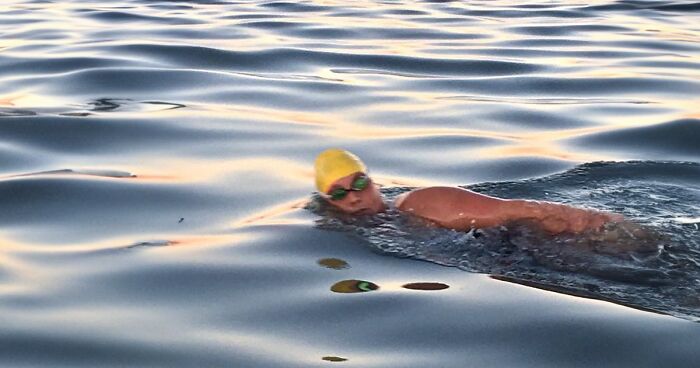 Amy Appelhans Gubser Completed A 17-Hour Swimming Journey Through Cold ...