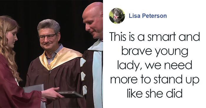 High School Graduate Refuses To Shake Superintendent’s Hand And Offers Him Banned Book On Stage