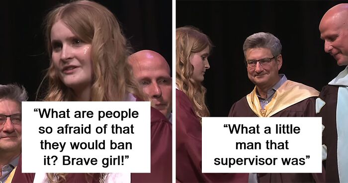 High School Graduate Refuses To Shake Superintendent’s Hand And Offers Him Banned Book On Stage ...