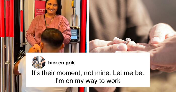 Man’s Public Proposal Goes Viral After The Crowd Awkwardly Ignores It | Bored Panda