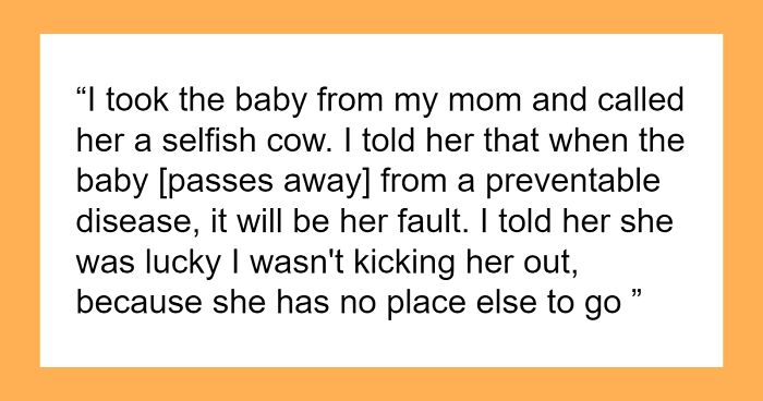 “AITA For Calling My Mom Selfish And Telling Her It Will Be Her Fault ...