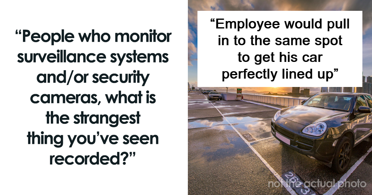 35 People Who Watch Security Cameras For A Living Reveal What Weird ...