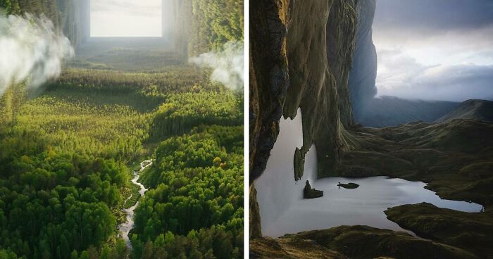 40 Landscapes That Bend The Fabric Of Reality By Indonesian Artist (New ...