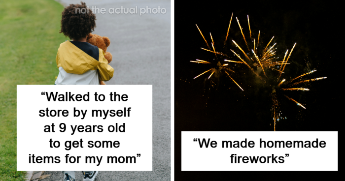 45 Things People Used To Do As Kids Back In The Day That Are Considered ...