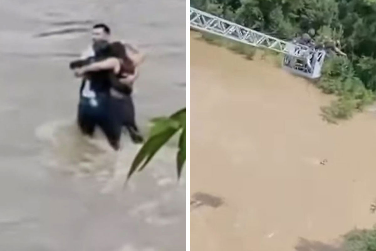 Footage Shows Three Friends In Final Hug Moments Before Being Swept ...