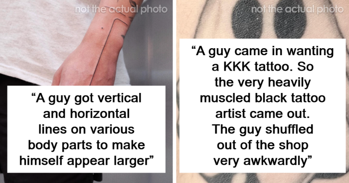 “We Were Like ‘Oh'”: 30 Tattoos That Artists Found Pretty Uncomfortable ...