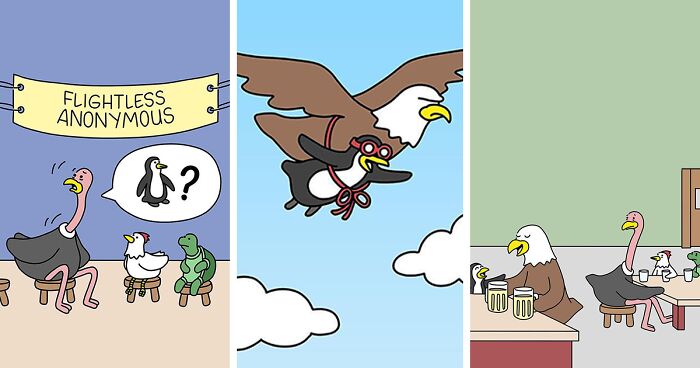 Artist Creates Cute Comics With Not-So-Cute Endings (30 New Pics)