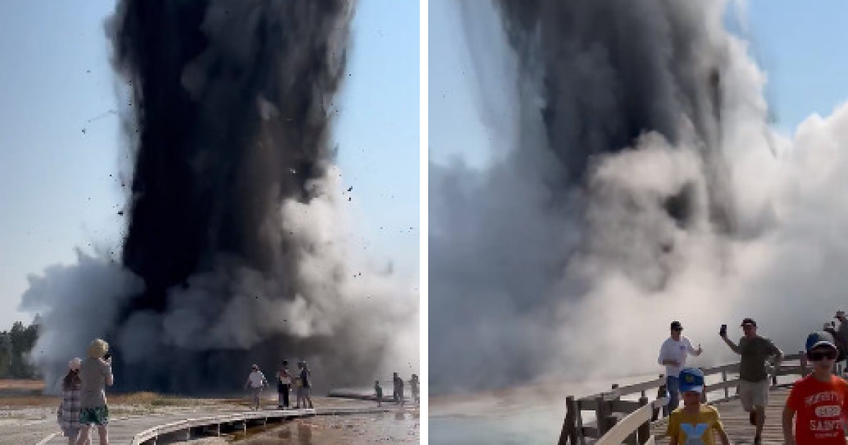 Terrified Tourists Run For Their Lives During Hydrothermal Explosion At ...