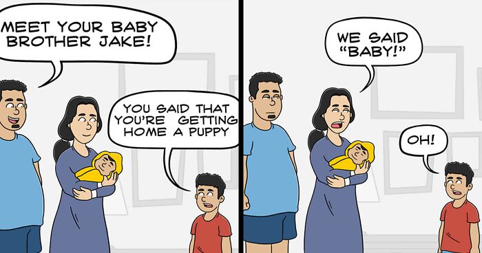 Artist Created Funny Comics Inspired By His Own Childhood Experiences ...