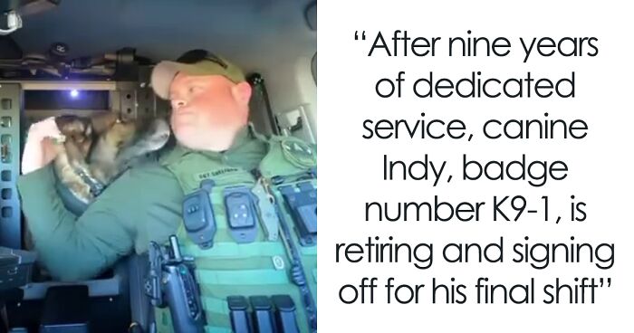 Police Dog Retires After Nearly A Decade Of Service, Heartwarming Video ...