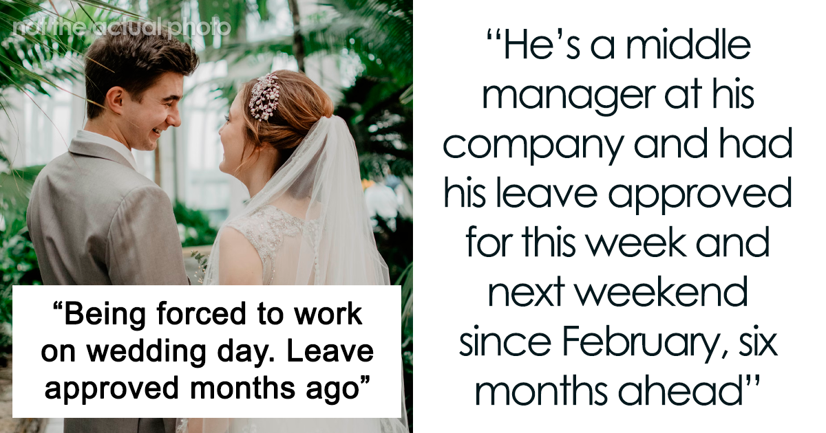“Set The Example”: Manager Ordered To Work On His Wedding Day And ...