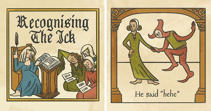 Medieval Humor Meets Modern Dating In ‘Recognising The Ick’ Series By Clarice Tudor | Bored Panda