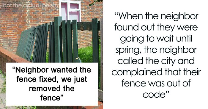 Neighbor Tries To Make Man Fix His Fence So They Could Use The Pool, He ...