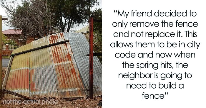 Neighbor Tries To Make Man Fix His Fence So They Could Use The Pool, He ...