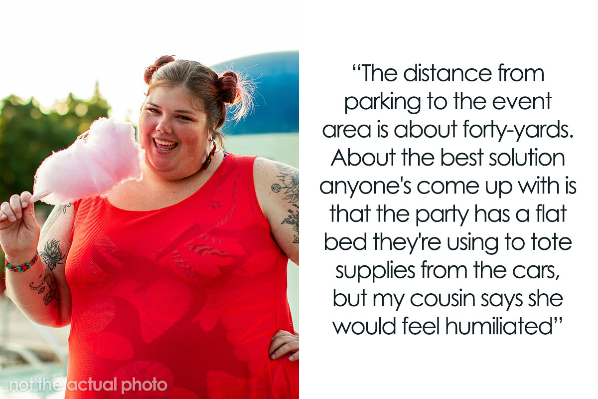 “Am I The Jerk For Refusing To Push My Obese Cousin Around In A ...