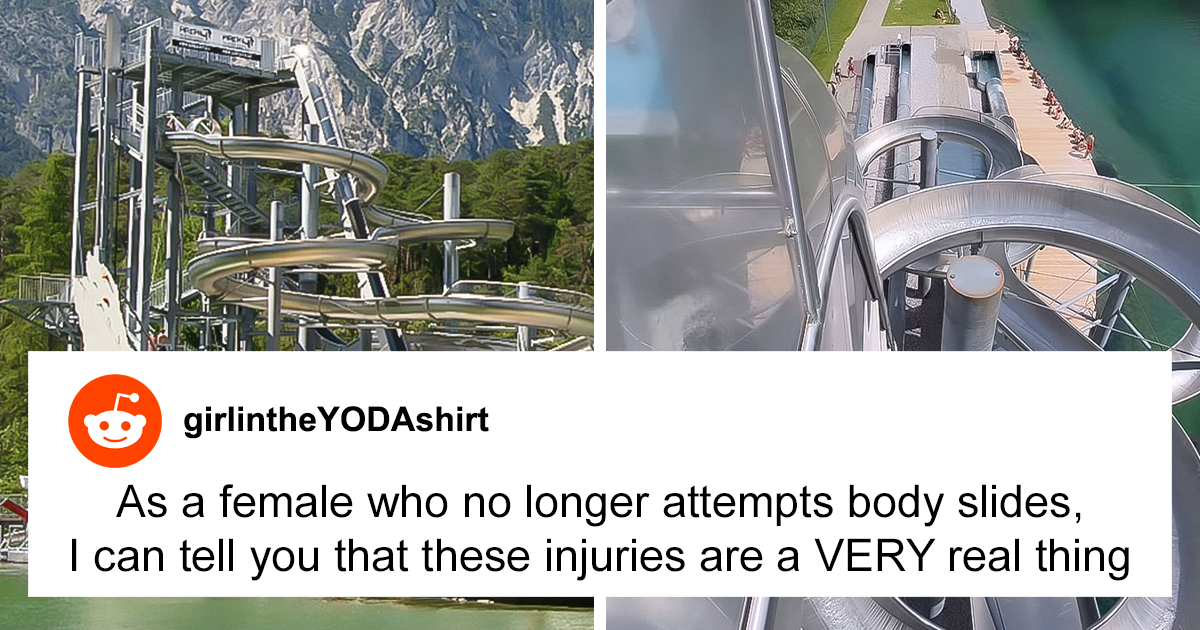 Why Some Water Parks Ban Women From High-Speed Slides | Bored Panda