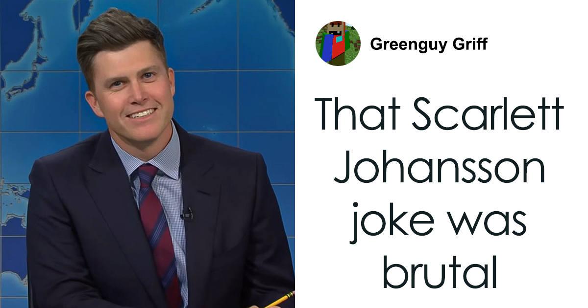 Scarlett Johansson “Blacked Out” Over Colin Jost’s Forced SNL Joke ...