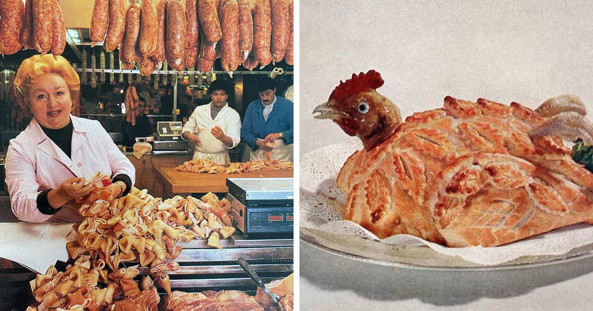 30 Hilariously Bizarre Vintage Food Pics That Prove People’s Creativity ...