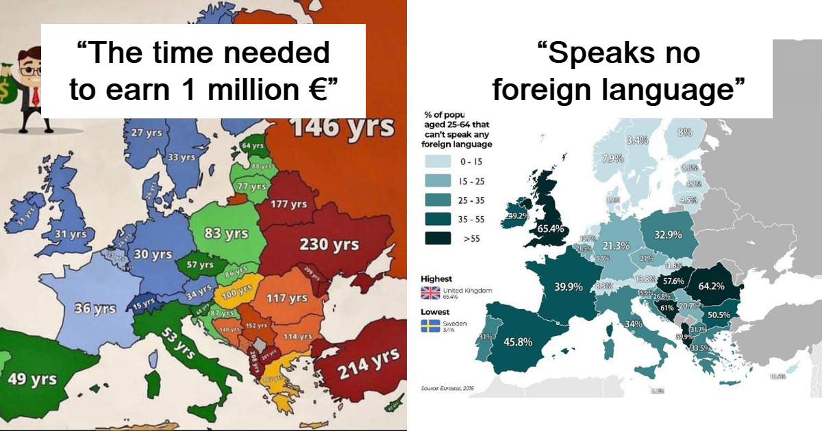 30 Maps With Interesting Facts That Reveal A Ton About The World Around ...