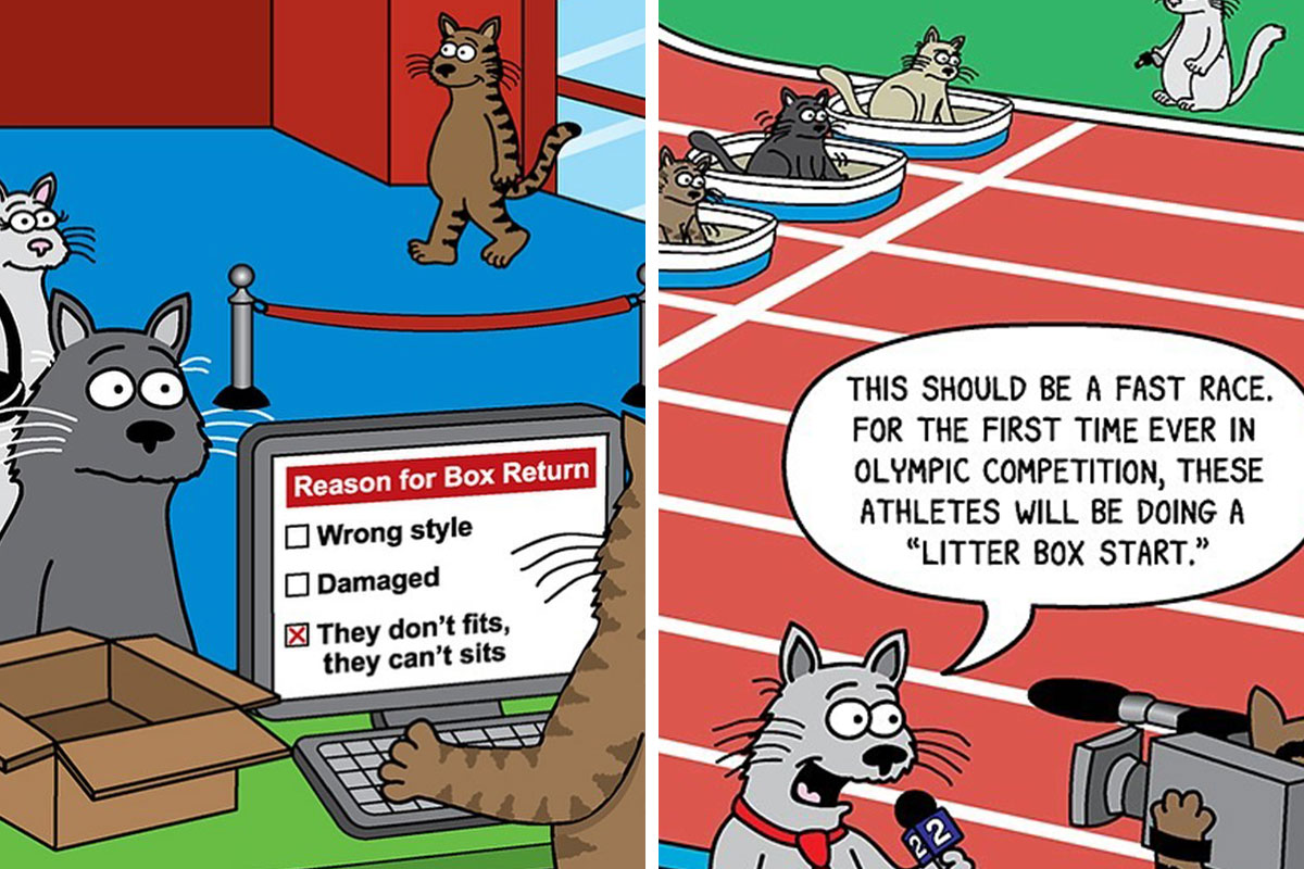 Only Cat And Dog Owners Might Truly Understand These 50 New Cartoons By ...
