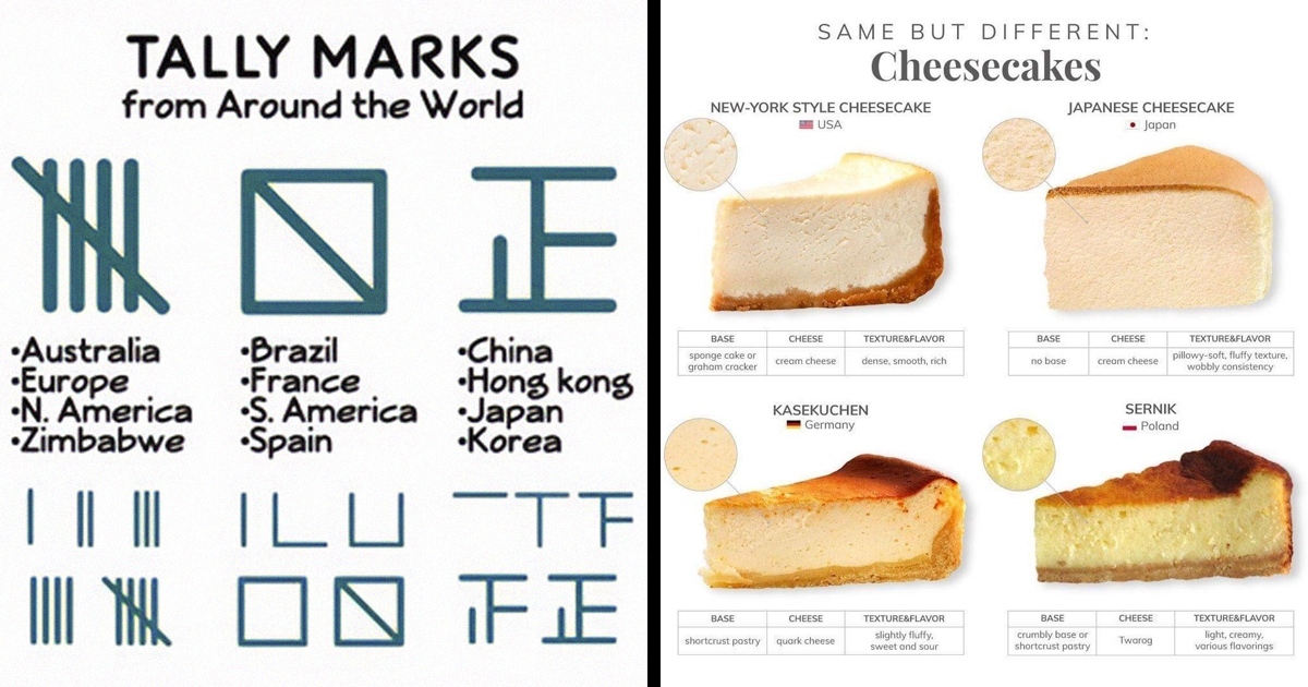 50 Fun And Informative Charts About Parts Of The World You May Not Have ...