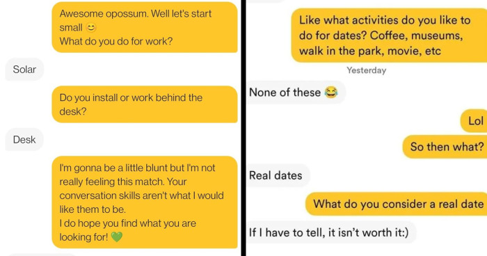 50 Strange, Cringe And Bizarre Screenshots From Dating Apps