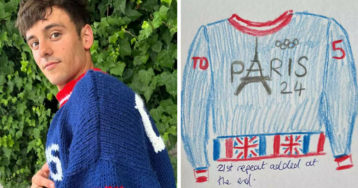 Tom Daley Finished Knitting His 2024 Paris Olympics Sweater, Days After ...