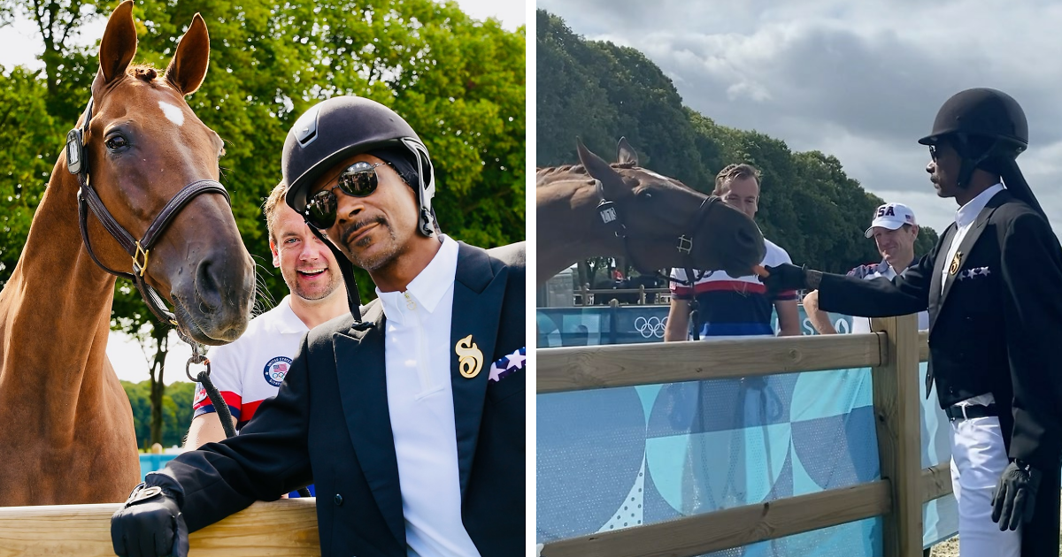 Snoop Dogg Steals The Show By Feeding Horses And Dancing With Them At ...