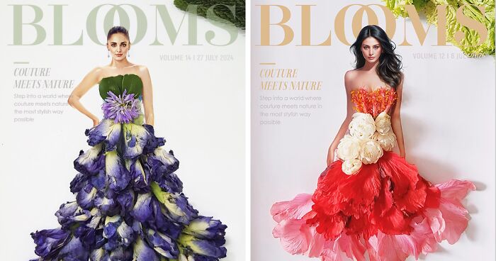 My 30 Dresses Made From Flowers And Other Natural Materials Featured On ...