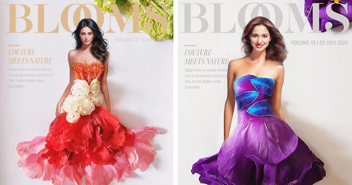 My 30 Dresses Made From Flowers And Other Natural Materials Featured On ...