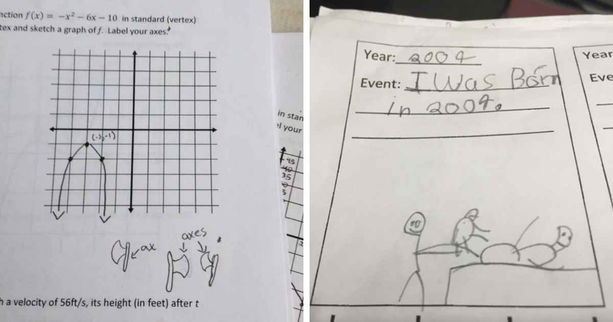 50 Times Children’s Homework Was So Funny It Should’ve Gotten Extra ...