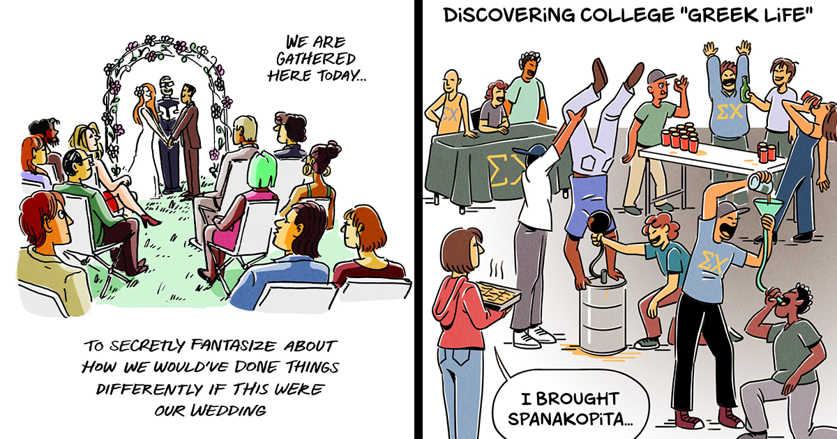 Artist Created 26 New Comics Illustrating Situations That Many People ...