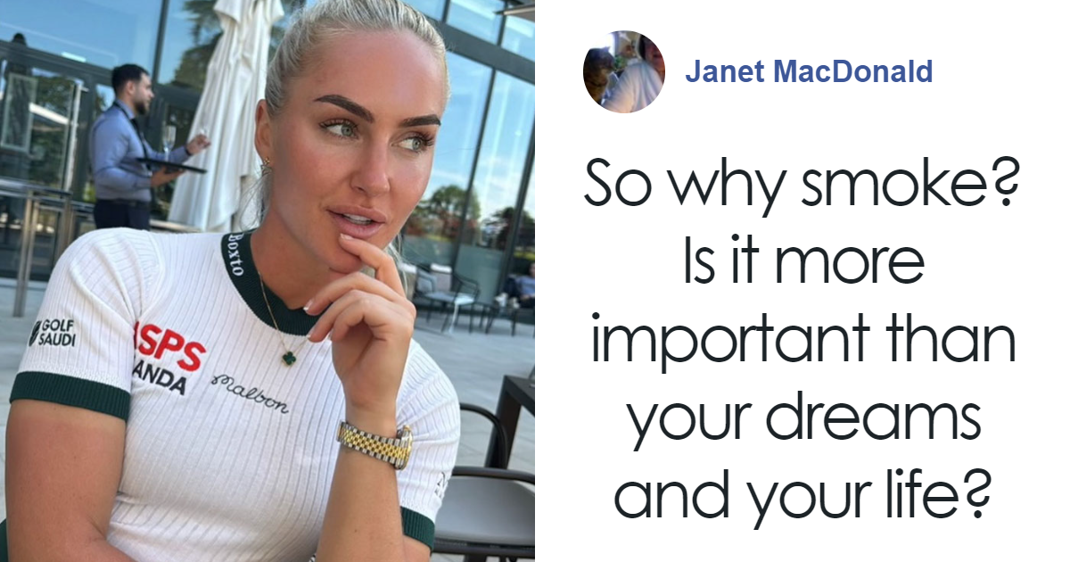 Golfer Charley Hull Fears Smoking Ban May Impact Her Chances Of Winning ...