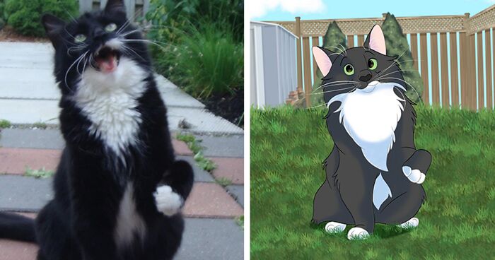 22 Adorable Pet Portraits In Disney Style By This Artist (New Pics)