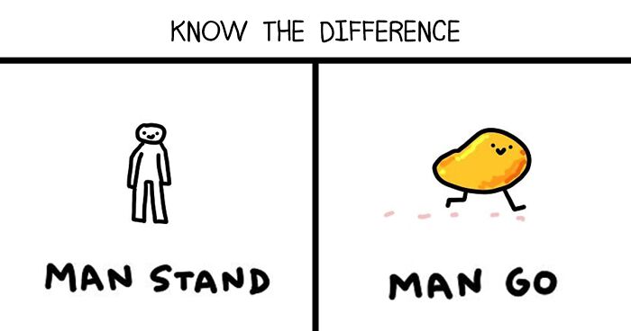 22 Illustrations Highlighting The Funny Differences Between Words That ...