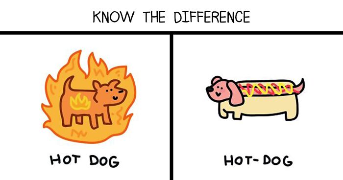 22 Illustrations Highlighting The Funny Differences Between Words That ...