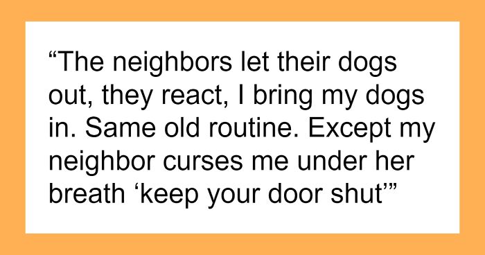 Bad Neighbors Scream At Lady For Using Her Own Yard Due To Their ...