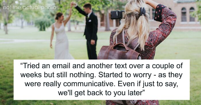 Couple Learns That The Wedding Photographer That Disappeared After The ...