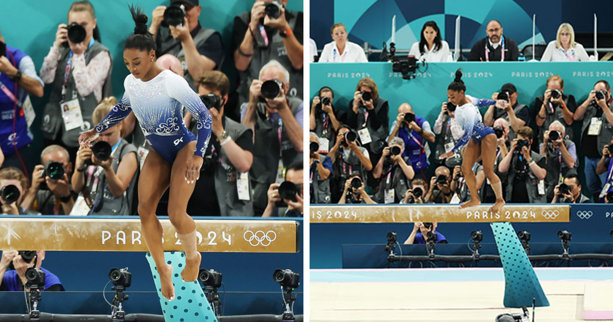 Simone Biles Slips Off Balance Beam And Misses Medal As Fans Blame ...