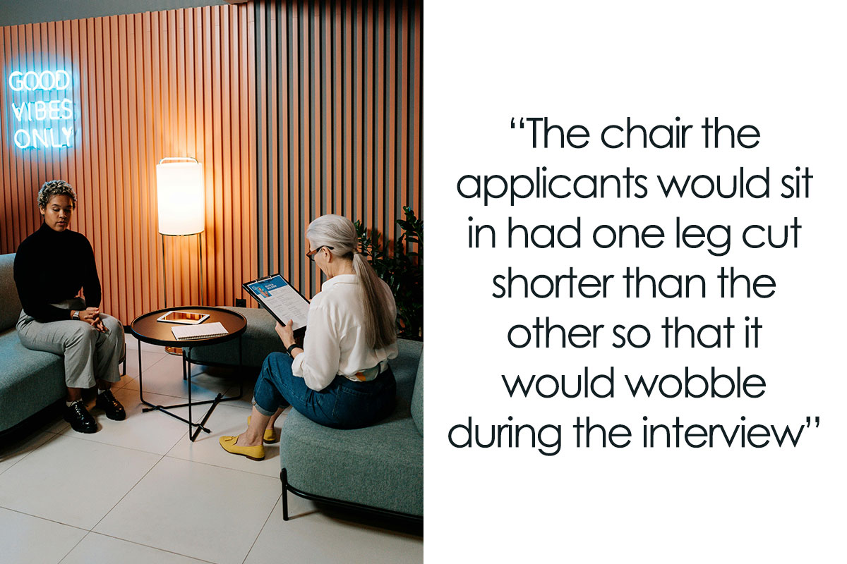 Interviewer Gives Job Candidate A Wobbly Chair To See What They Do ...