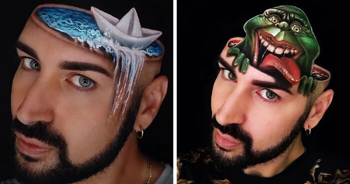 Luca Luce’s Mind-Bending 3D Makeup Art (25 Pics)