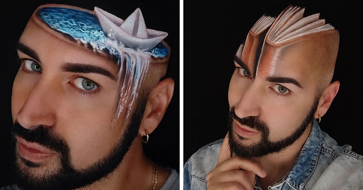 Luca Luce’s Mind-Bending 3D Makeup Art (25 Pics) | Bored Panda