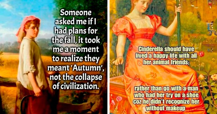 50 Classical Art Paintings That Were Reused To Create Relatable Memes ...
