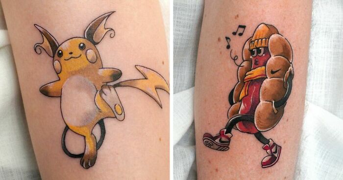 37 Popular Characters Reimagined As Vibrant Tattoos That I Made | Bored ...