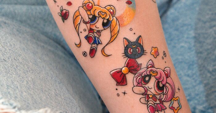37 Popular Characters Reimagined As Vibrant Tattoos That I Made | Bored ...