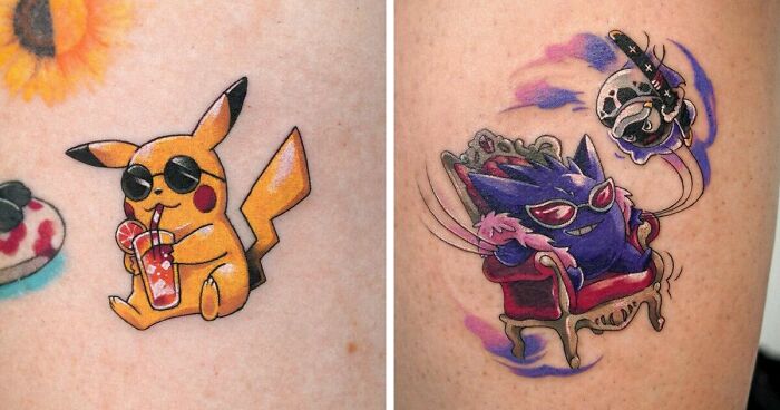 37 Popular Characters Reimagined As Vibrant Tattoos That I Made | Bored ...