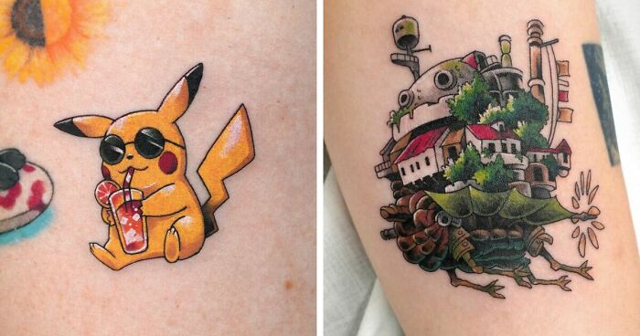 37 Popular Characters Reimagined As Vibrant Tattoos That I Made | Bored ...