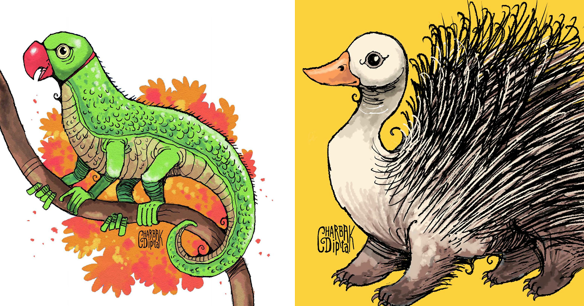 Hybrid Animals Drawings Old Animal Hybrid Sketches By Rexander134 On
